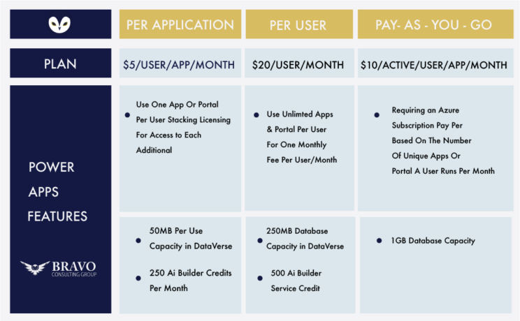 How To Choose The Right Power Platform License - Bravo Consulting Group